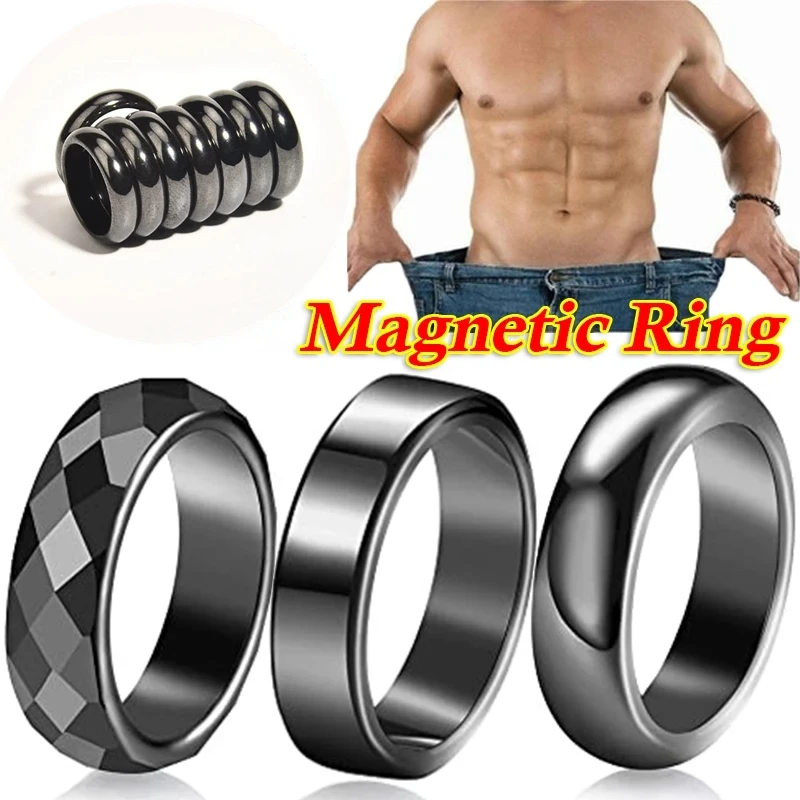 Black-Hematite-Magnetic-Curved-Health-Care-Energy-Jewelry-Slimming ...