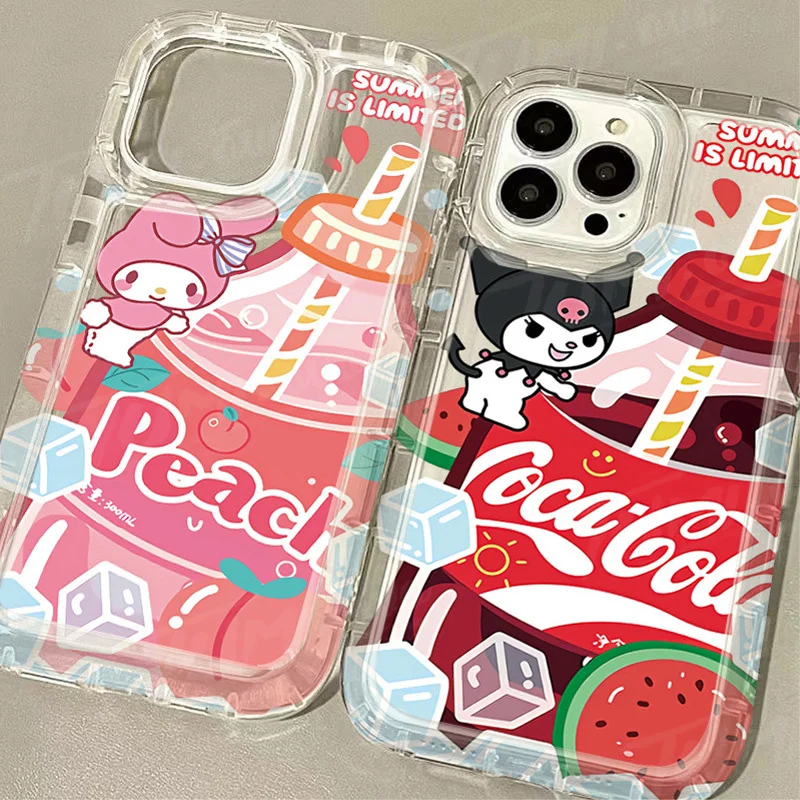 Sanrio-Melody-Kuromi-Soda-Drink-Case-per-Xiaomi-Redmi-Note-12-Pro-Plus ...