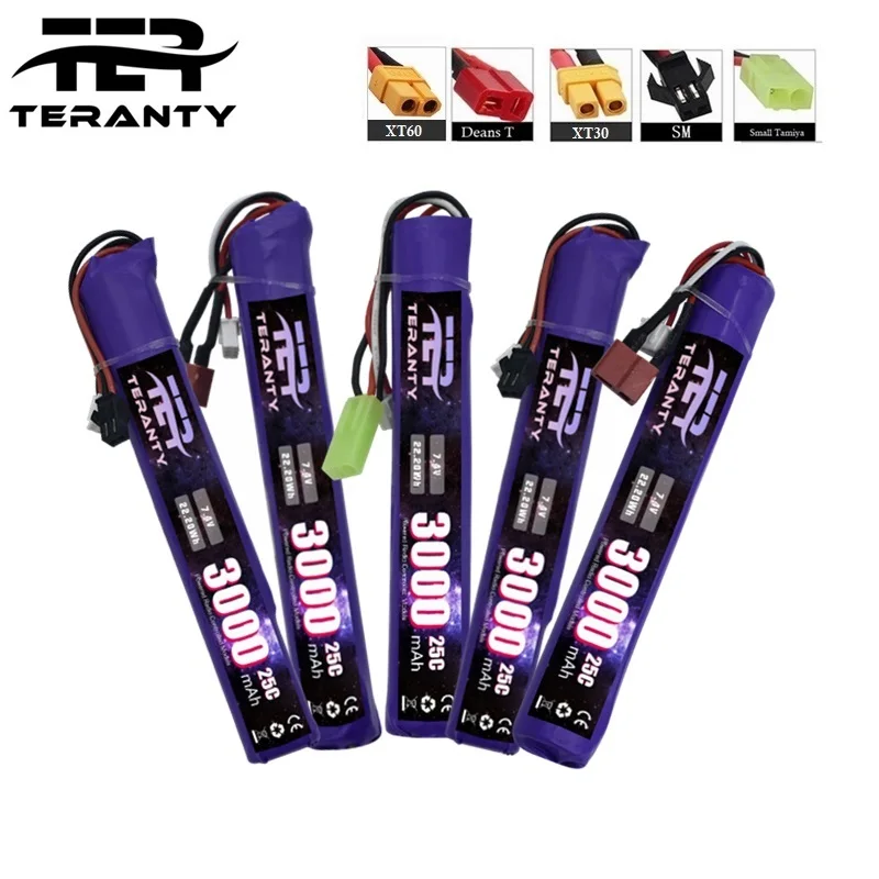 1-2-6PCS-Toy-Gun-Battery7-4V-3000mAh-Lipo-Battery-For-RC-Toys-Mini ...