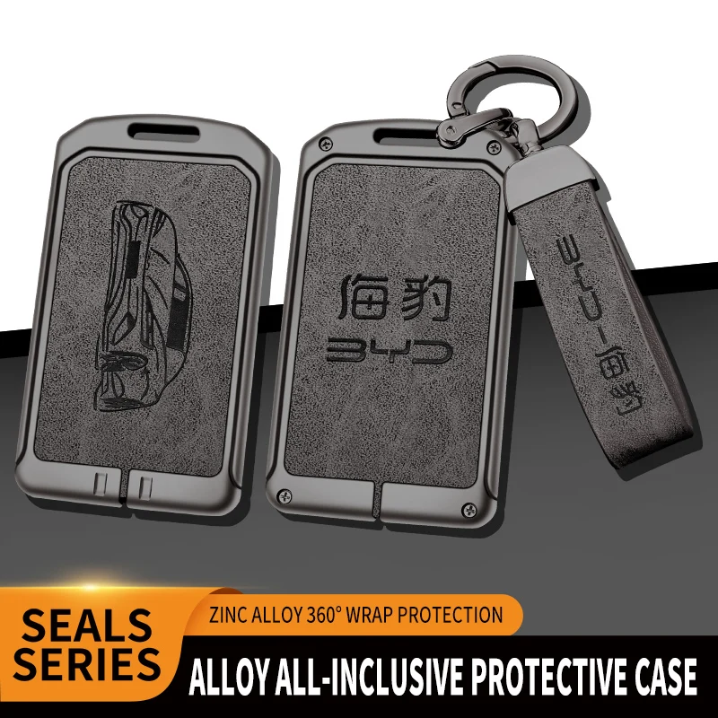 Zinc-Alloy-Leather-TPU-NFC-Card-Car-Key-Bag-For-BYD-Han-Qin-Tang-Song ...