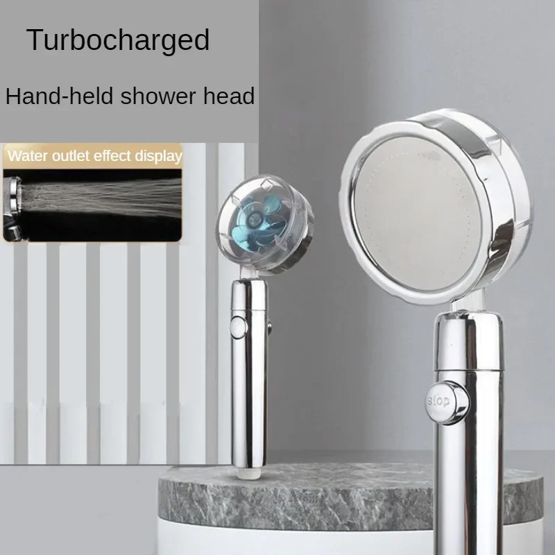 Turbocharged-Shower-Head-Pressurized-Spiral-Fan-Shower-Head-360-Water ...