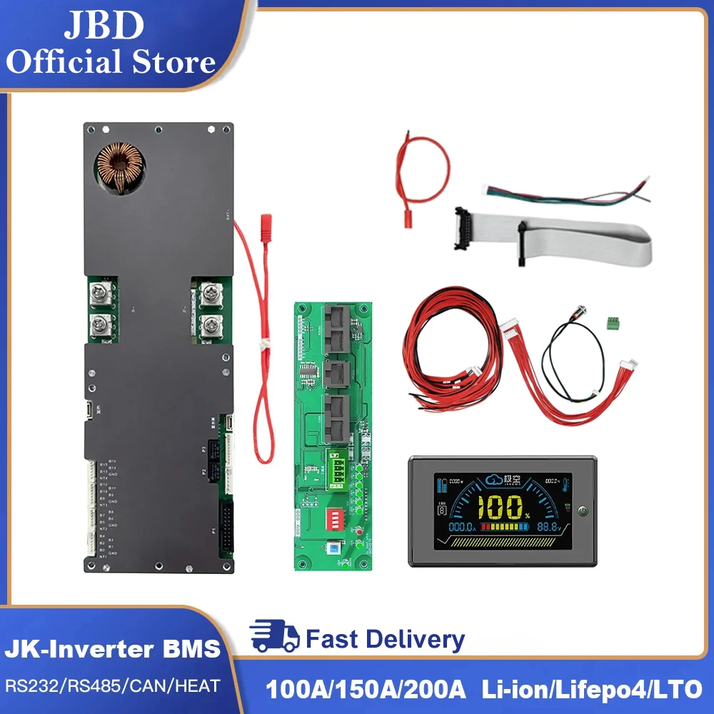 Smart BMS With Bluetooth JK PB2A16S20P Smart BMS For Lifepo4 - 48V 16S ...