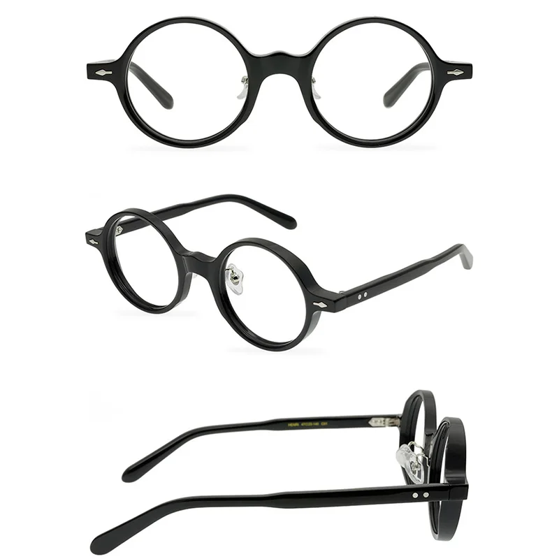 HENRI-Round-Style-Luxury-Acetate-Glasses-Frames-Men-Women-Fashion ...
