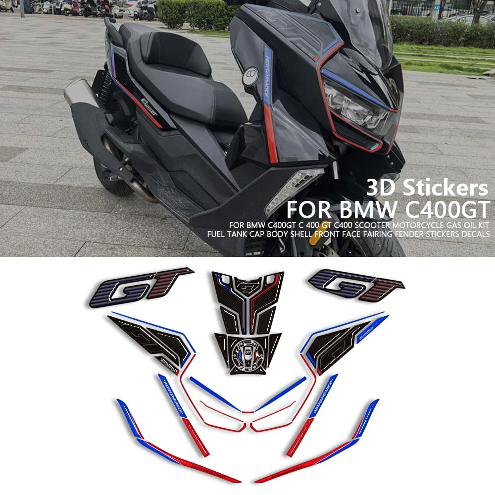 For BMW C400GT Motorcycle Gas Oil Kit Fuel Tank Cap Body Shell Front ...