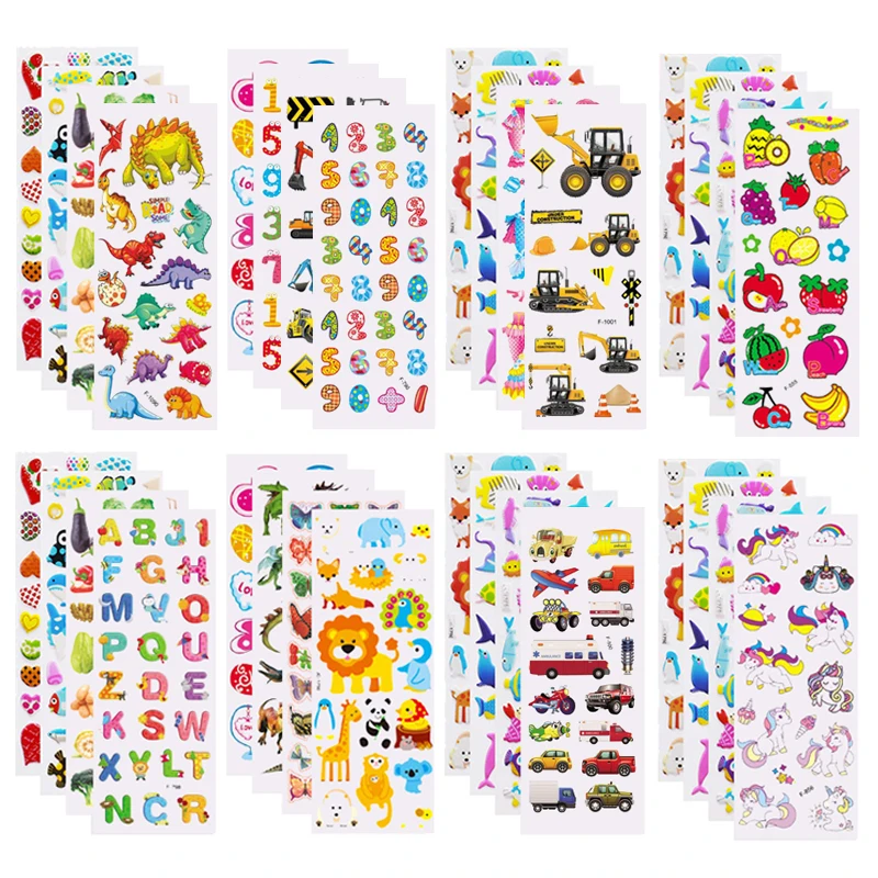 Puffy-Cartoon-Stickers-for-Children-Scrapbooking-Stickers-Anivers-rio ...