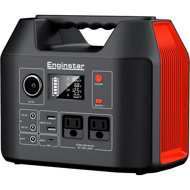 Portable-Power-Station-300W-296Wh-Battery-Bank-with-110V-Pure-Sine-Wave ...