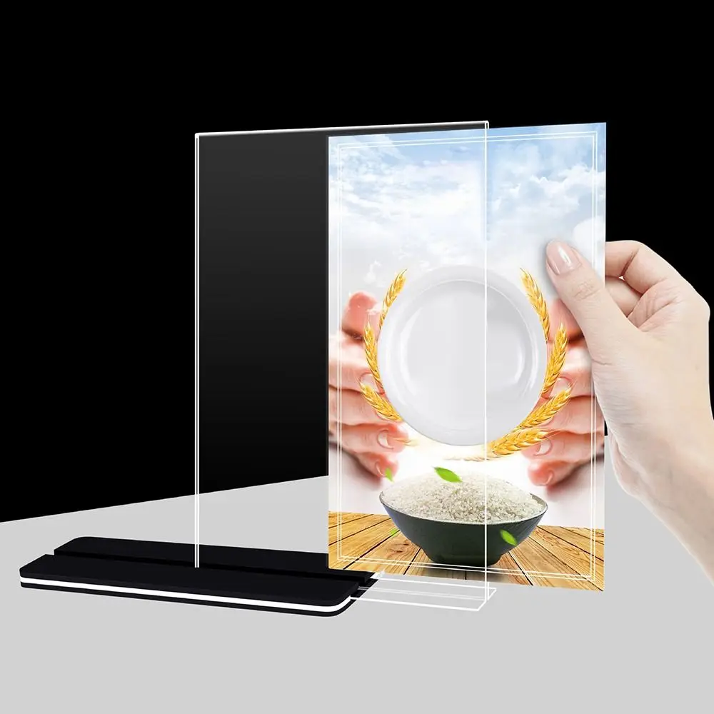 A4-A5-A6-Transparent-Acrylic-Display-Stand-Double-Sided-Photo-Display ...