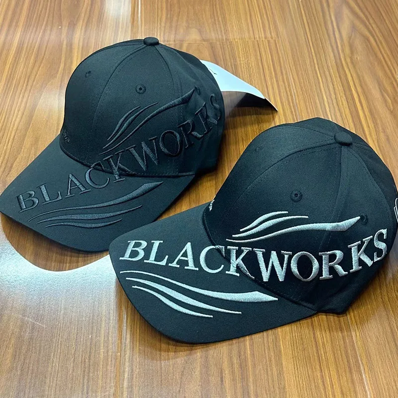 Gamakatsu Fishing Cap Black UV Protection Embroidered Baseball Cap ...