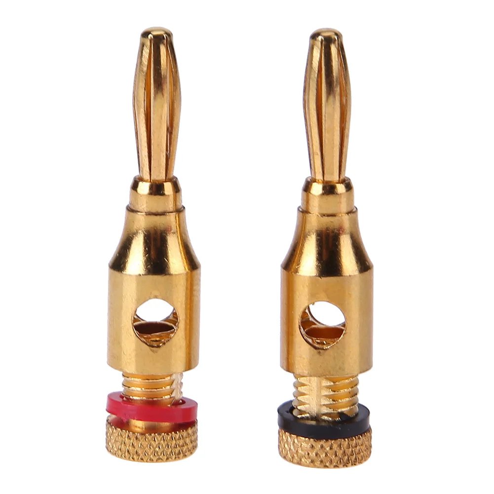 2pcs-Gold-plated-Banana-Plugs-Musical-Audio-Speaker-Cable-Wire ...