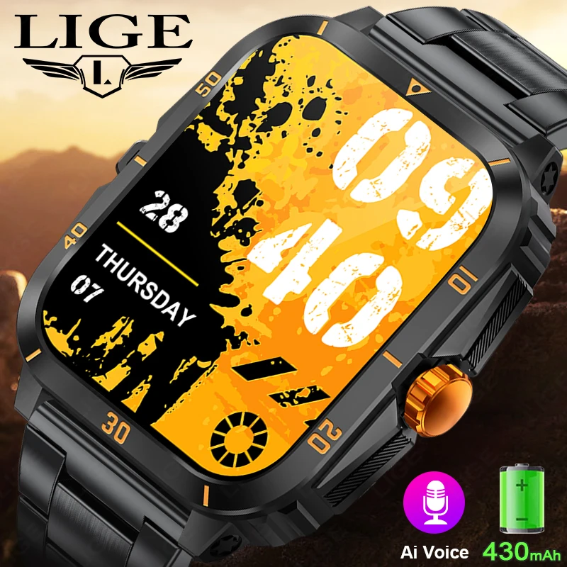 LIGE-Sport-Smart-Watch-For-Men-1-96-Screen-Blood-Oxygen-Bluetooth-Call ...