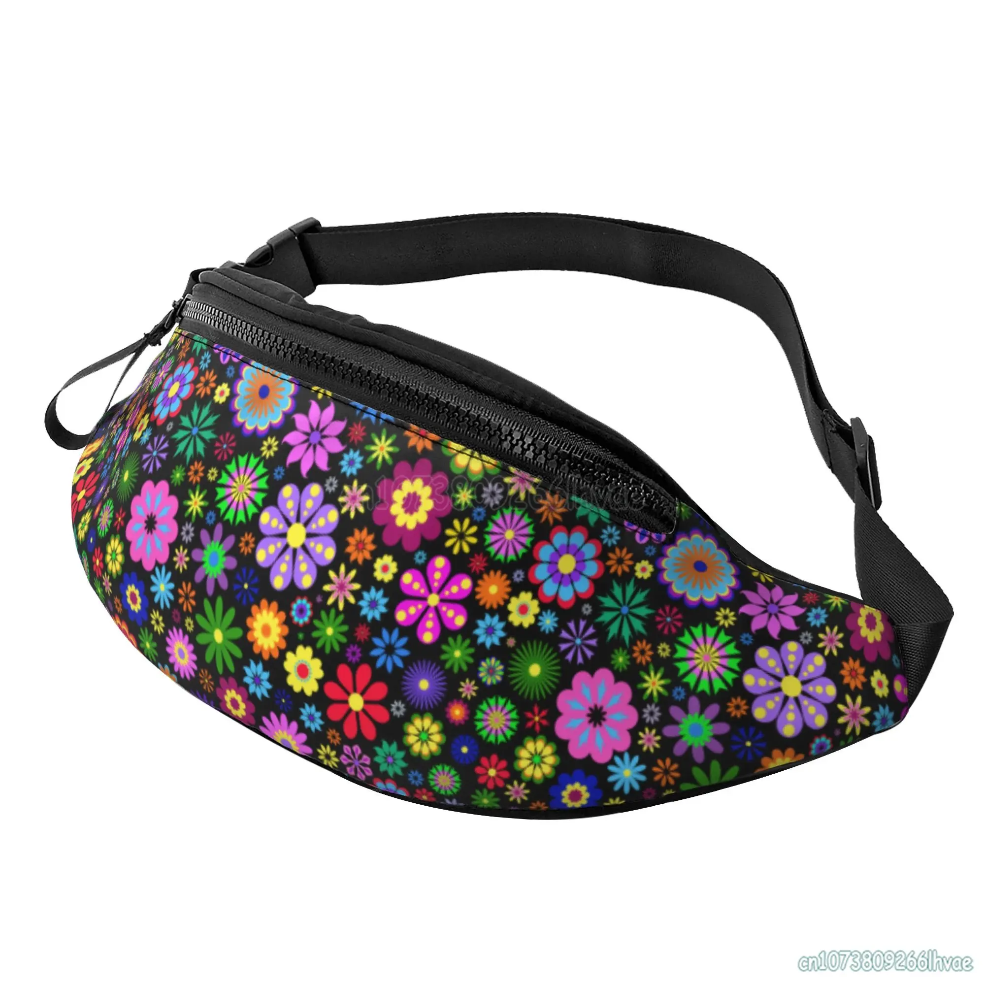 Hippie-Flower-Fanny-Pack-for-Women-Waist-Packs-for-Running-Hiking ...