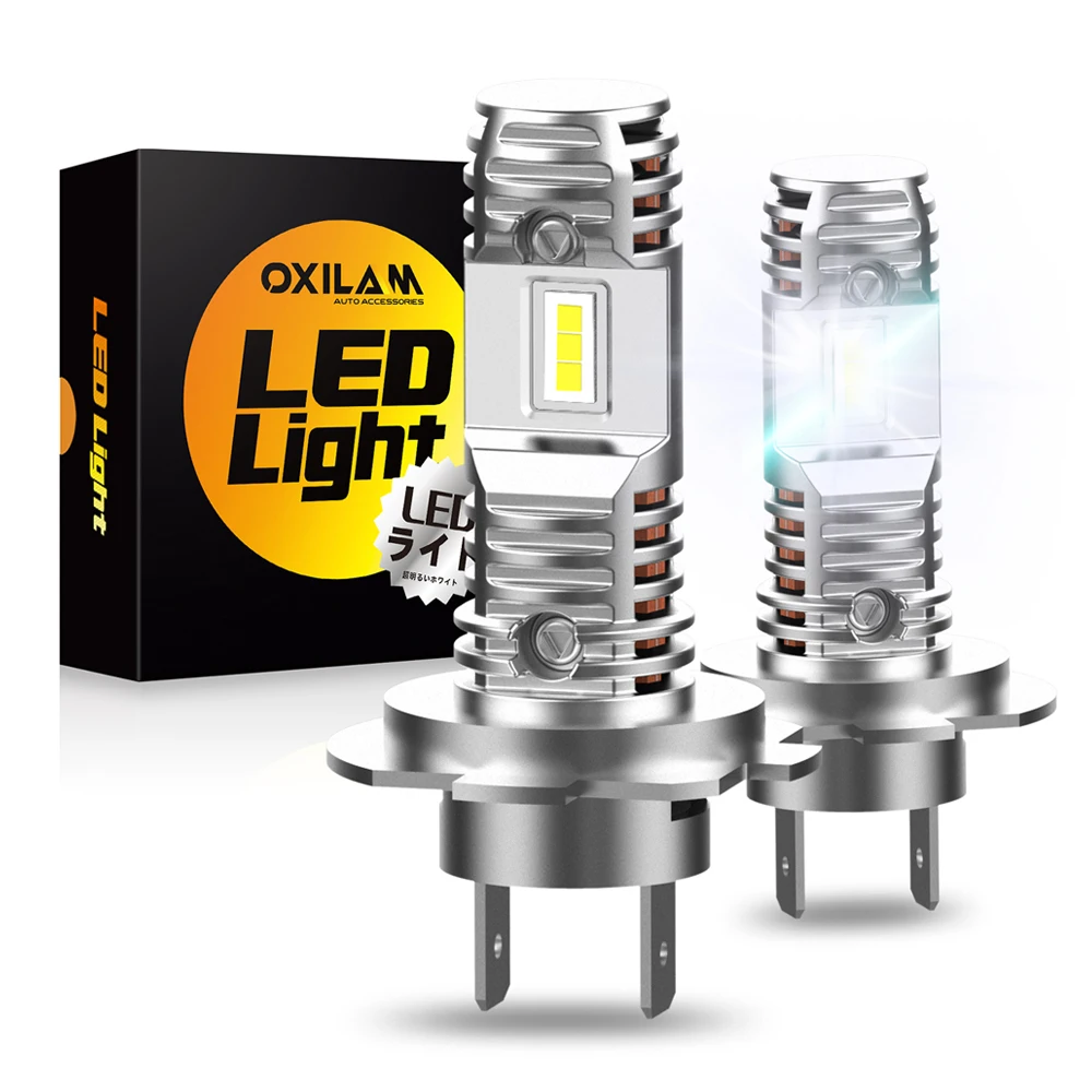 OXILAM 2Pcs Fanless H7 LED Headlight For Ford Focus Ranger T6 Mondeo ...