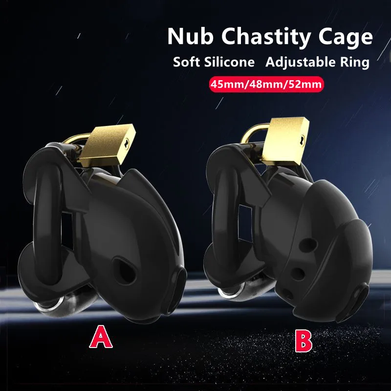 New Super small Male Fully Restraint Chastity Device Silicone Cock Cage ...