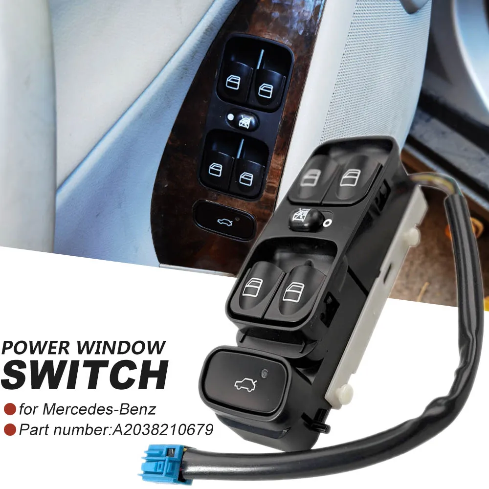 Power Master Window Switch Button For Mercedes Benz W203 C200 C220 C180 ...