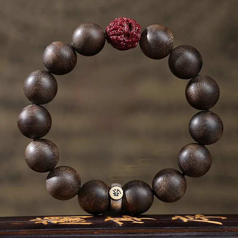 Natural-Old-Material-Nha-Zhuang-Agarwood-Bracelet-Buddha-s-Birth-Buddha ...
