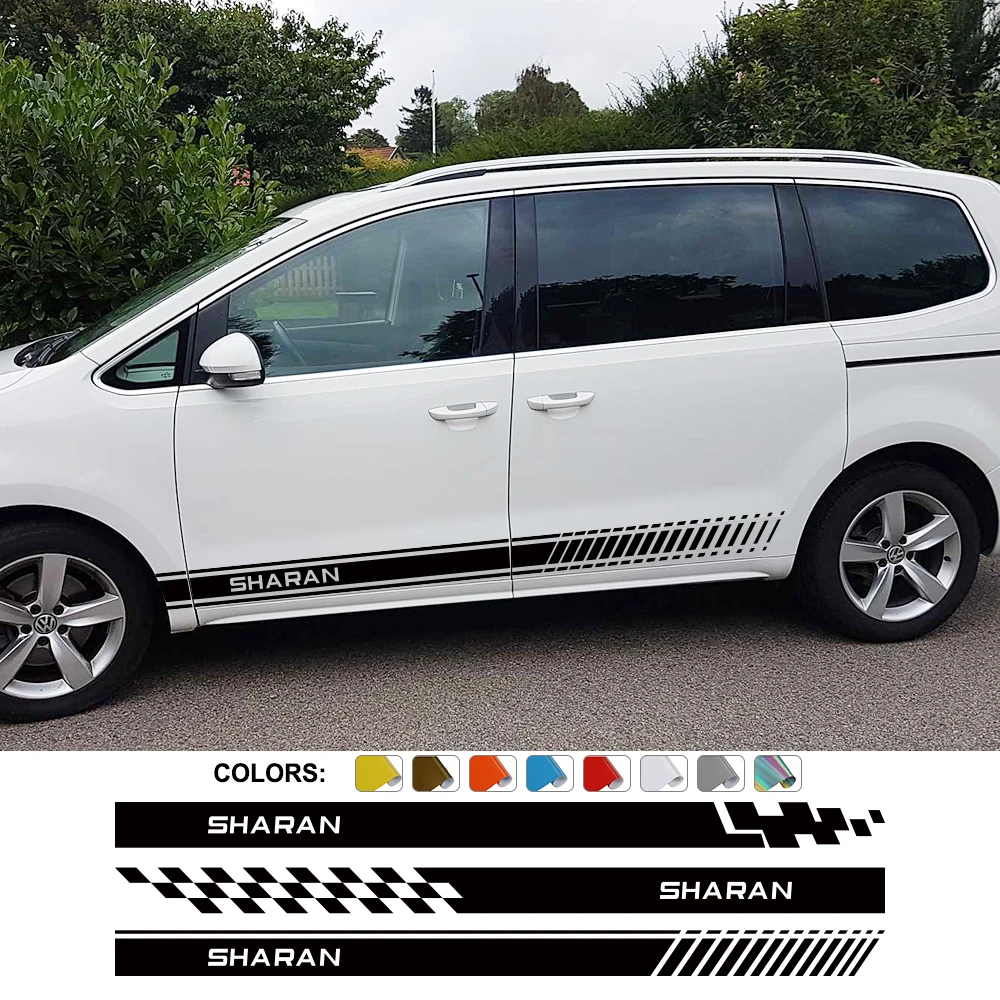 Car-Door-Side-Stickers-For-Volkswagen-VW-Sharan-7N-7M-MPV-Camper-Van ...
