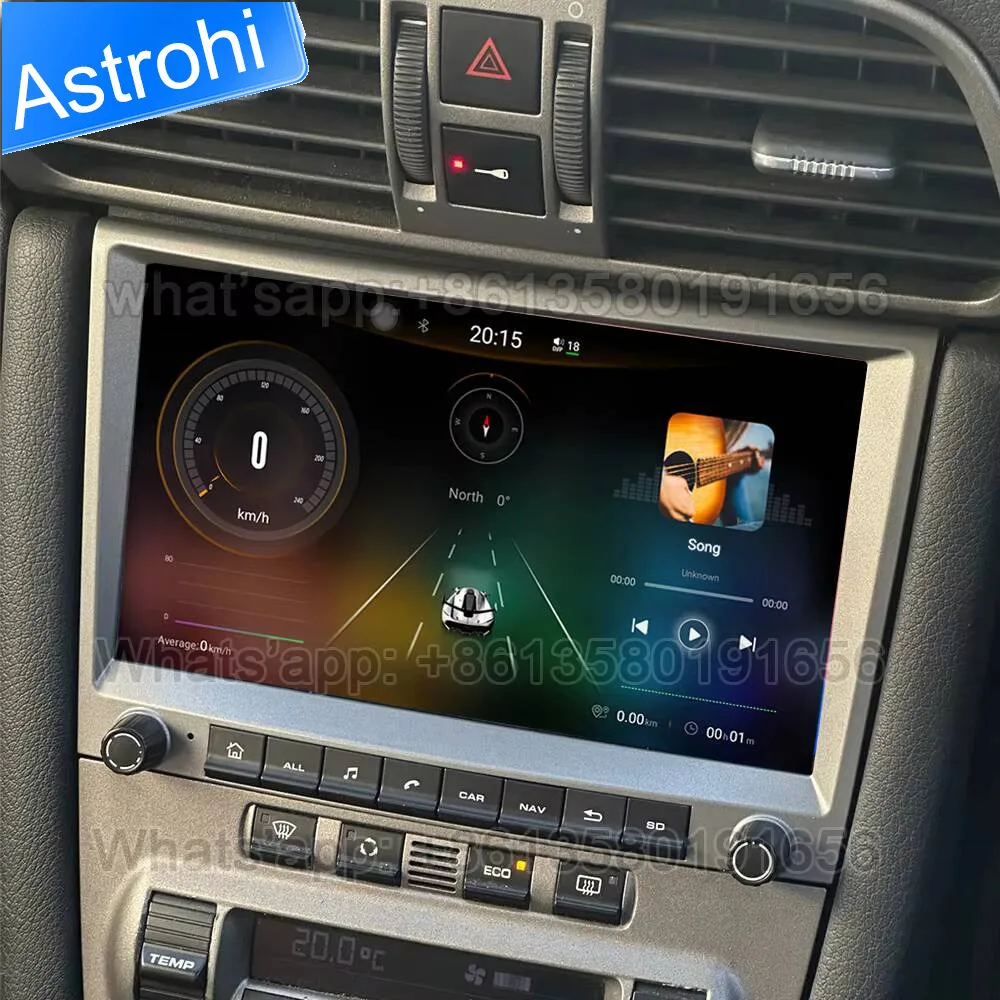 Carplay 8" Screen For Porsche 911 997 987 Cayman Boxster 2 Din Car ...