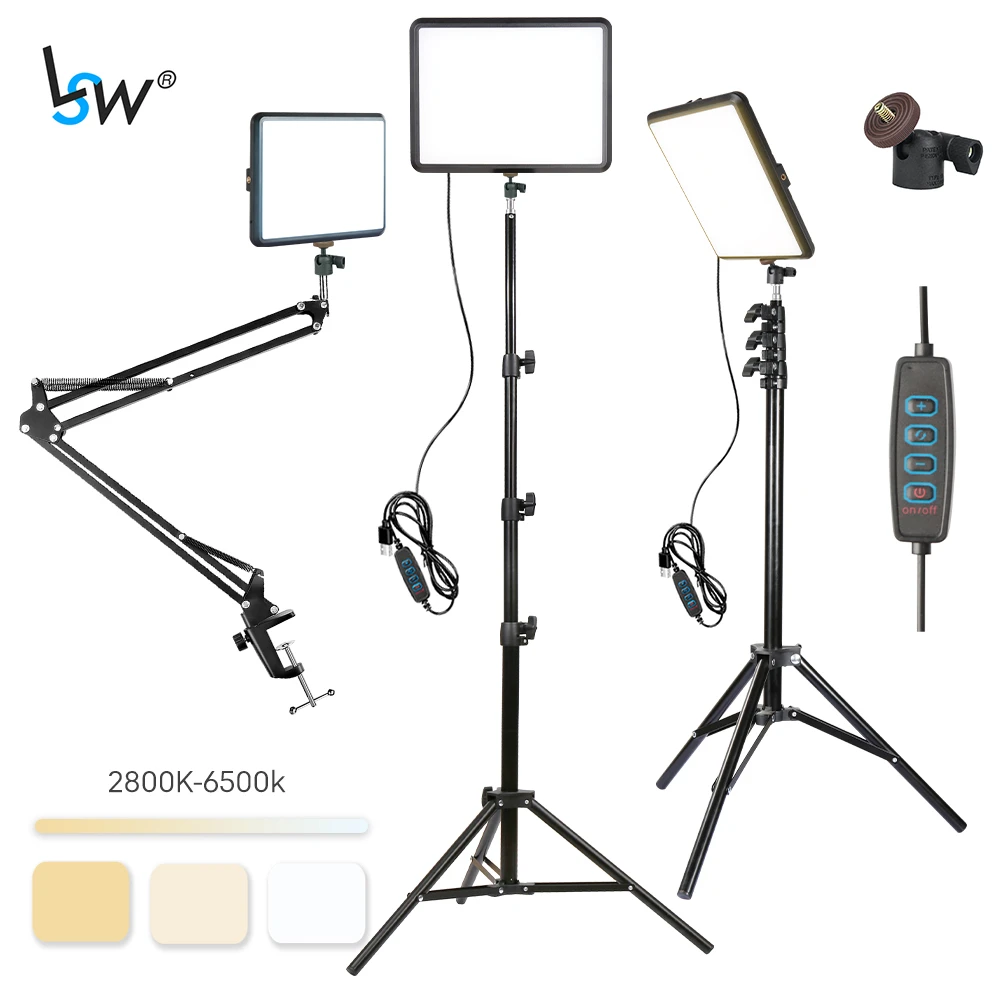 Led Video Light Panel Studio Fill Lighting Kit For Video Recording ...