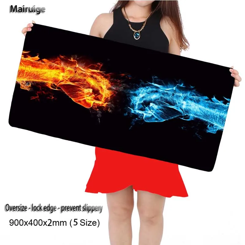 Mairuige Fire XL Large Gaming 300*700/800*300 /900*400 Desk Accessories ...