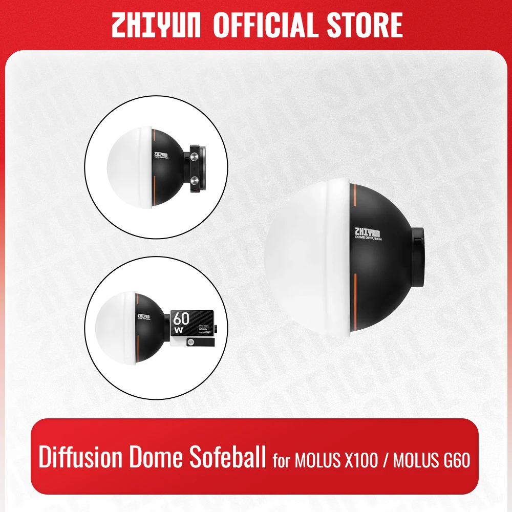 ZHIYUN-Official-Diffusion-Dome-Sofeball-ZY-Mount-Diffuser-ball-EX1H03 ...