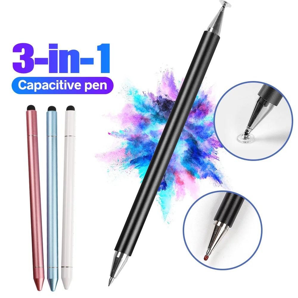 Stylets,Stylet universel 3 en 1 pour dessin,stylet capacitif pour ...