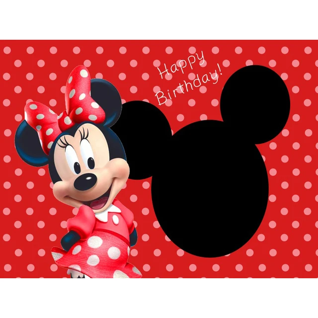 Minnie Mouse Happy Birthday Background
