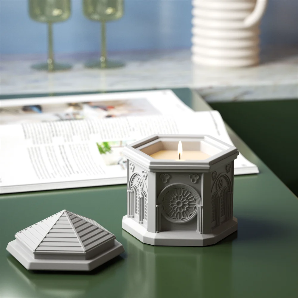 Gothic-Architecture-Candle-Jar-Silicone-Mold-with-7-5oz-Sustainable ...