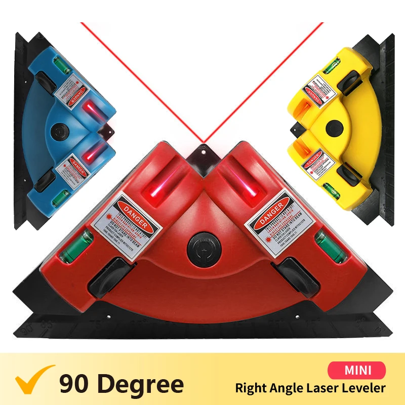90-Degree-Right-Angle-Square-Mini-Niveau-Laser-Lazer-Level-Measurement ...