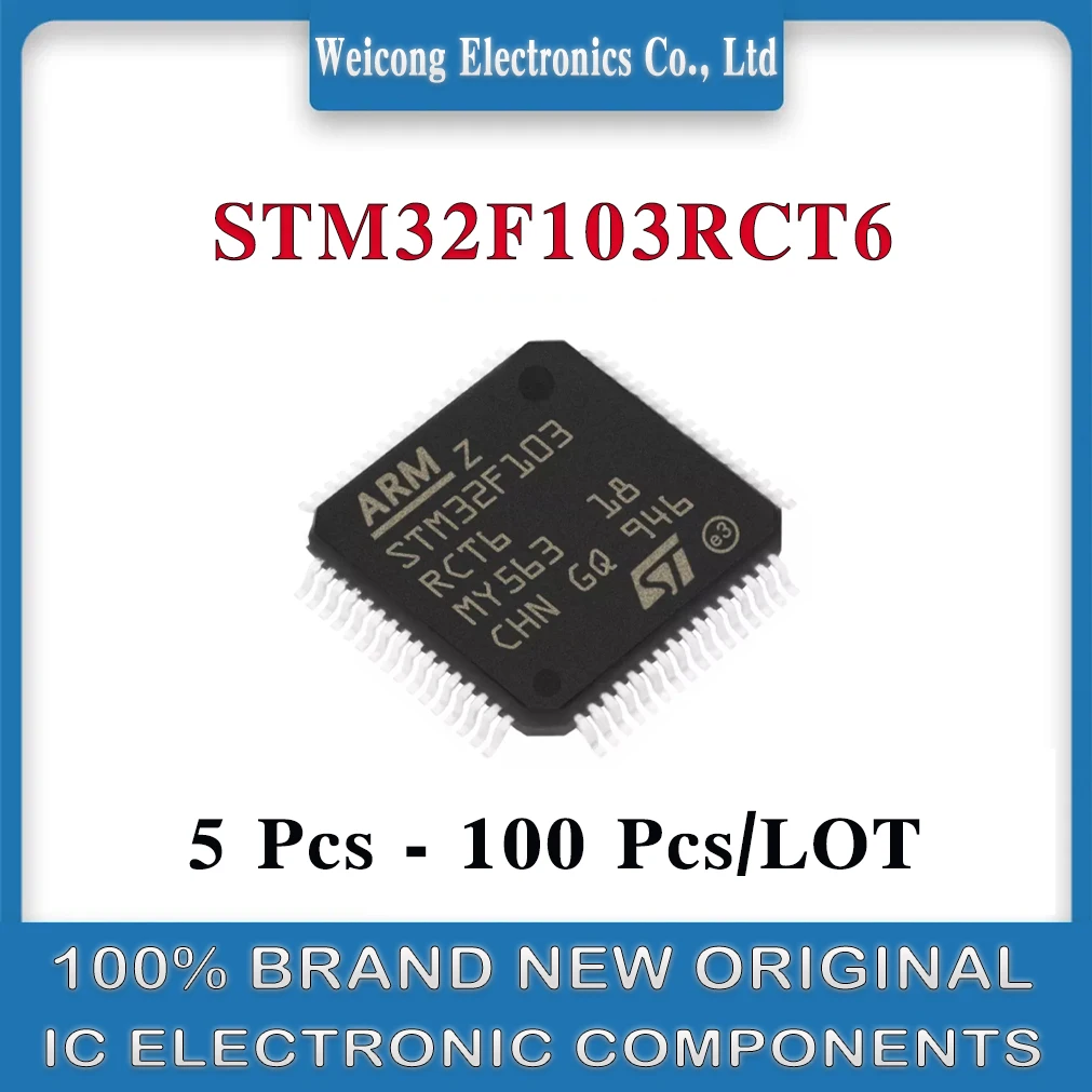MCU-LQFP-64-STM32F103RCT6-STM32F103RCT-STM32F103RC-STM32F103R-STM32F103-103RCT6-RCT6-STM32F10 ...