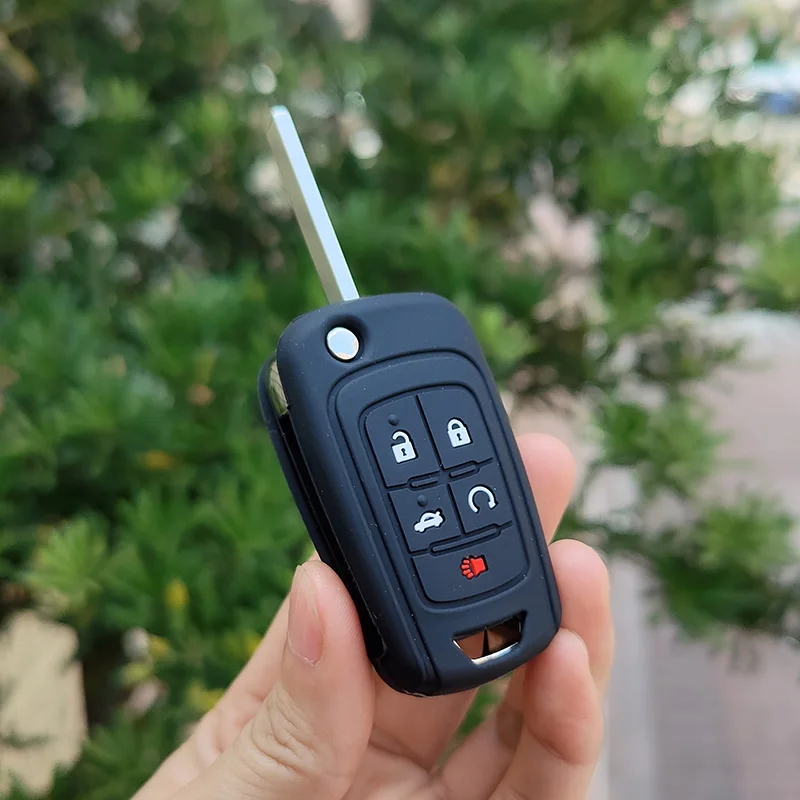 Rubber Key Fob Protector Skin Case Cover For Chevrolet Equinox Camaro ...