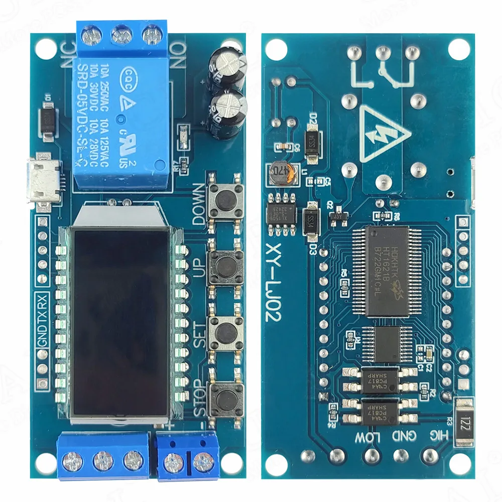 XY-LJ02-Relay-Module-Delay-Power-Off-One-Channel-Cycle-Timing-Circuit ...