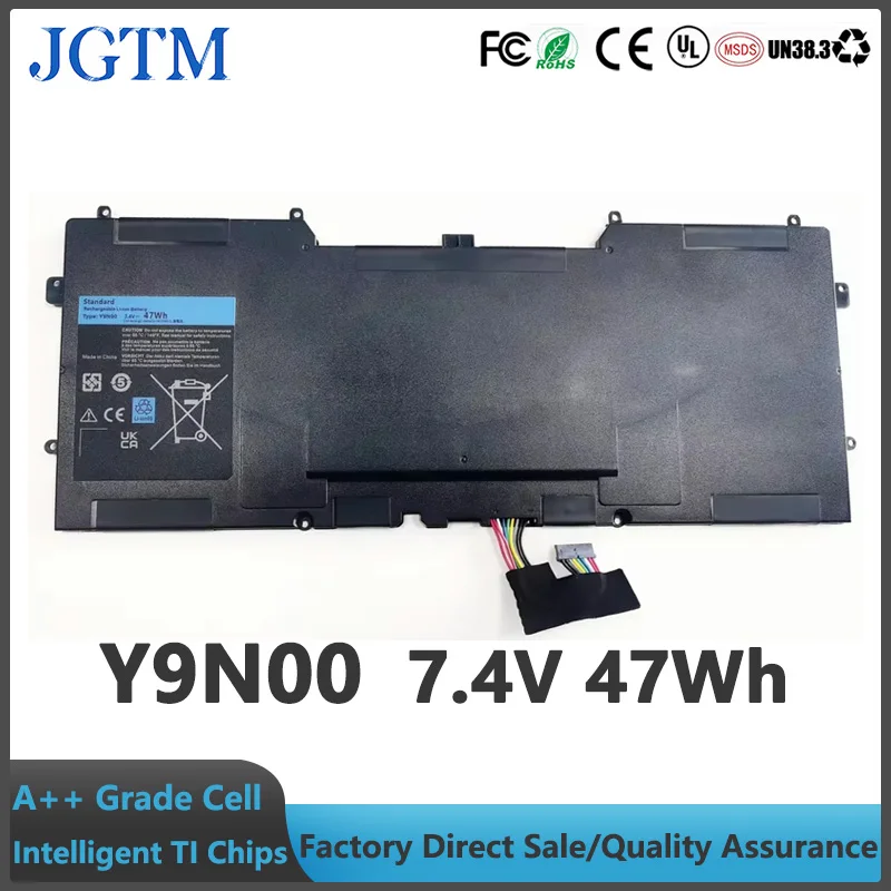 New Y9N00 7.4V 47Wh 489XN WV7G0 PKH18 9Q23 Laptop Battery for Dell XPS ...