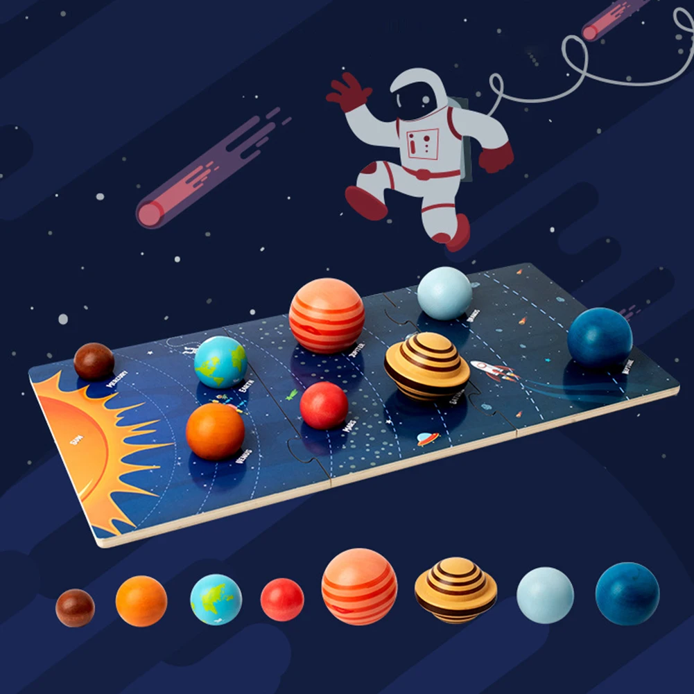 Wooden-Puzzle-Toy-Solar-System-Model-Science-Toys-Set-Montessori ...