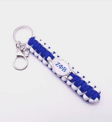 Greek Letters Zeta Phi Beta Sorority ZPB Charm Survival Paracord ...