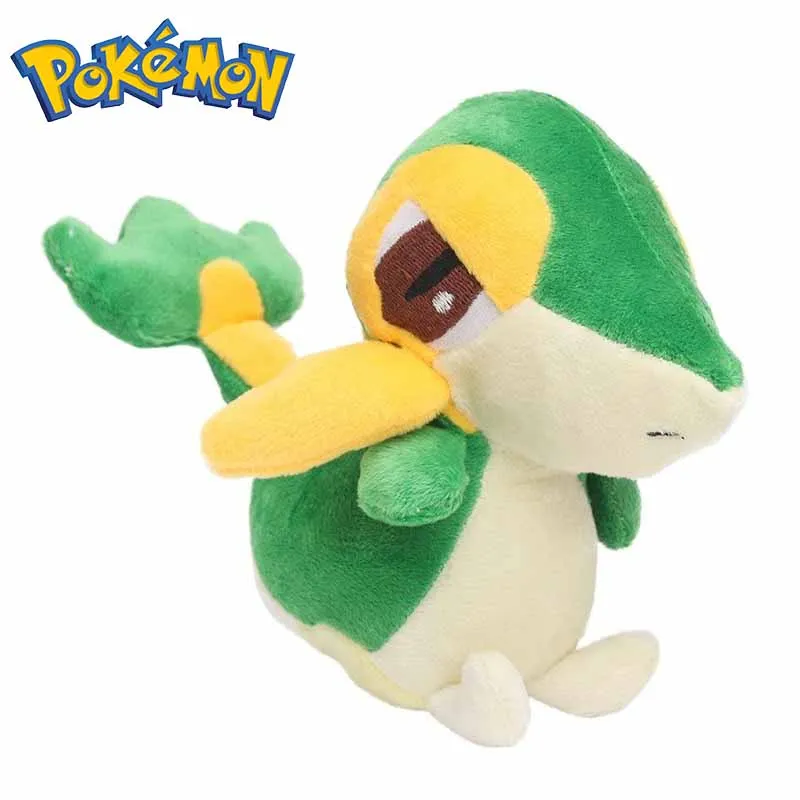 15cm TAKARA TOMY Pokemon Snivy Plush Stuffed Toy Grass Snake Pokémon ...