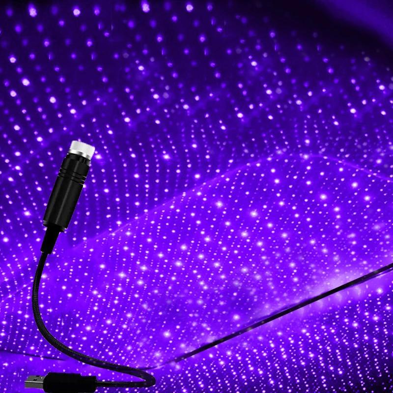 Car Roof Star Light Adjustable Auto Interior Decor Light Romantic Car ...