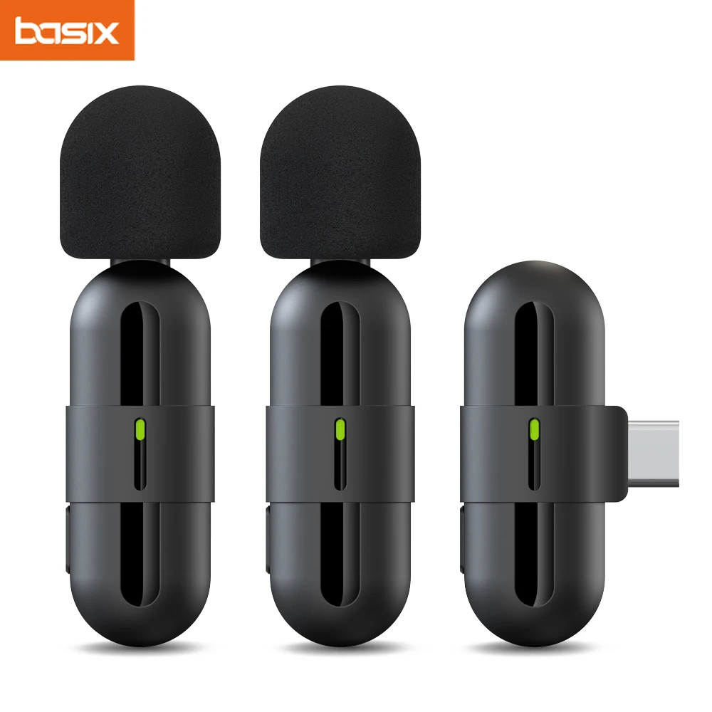 Basix-2-4G-Wireless-Stereo-Lavalier-Microphone-Live-Interview-Outdoor ...