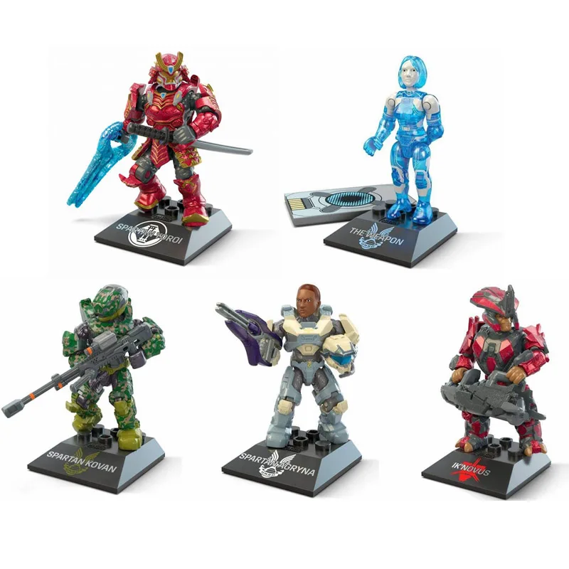 Mega-Bloks-Action-Figure-Movable-Parts-Diycollection-Assembled-Warrior ...