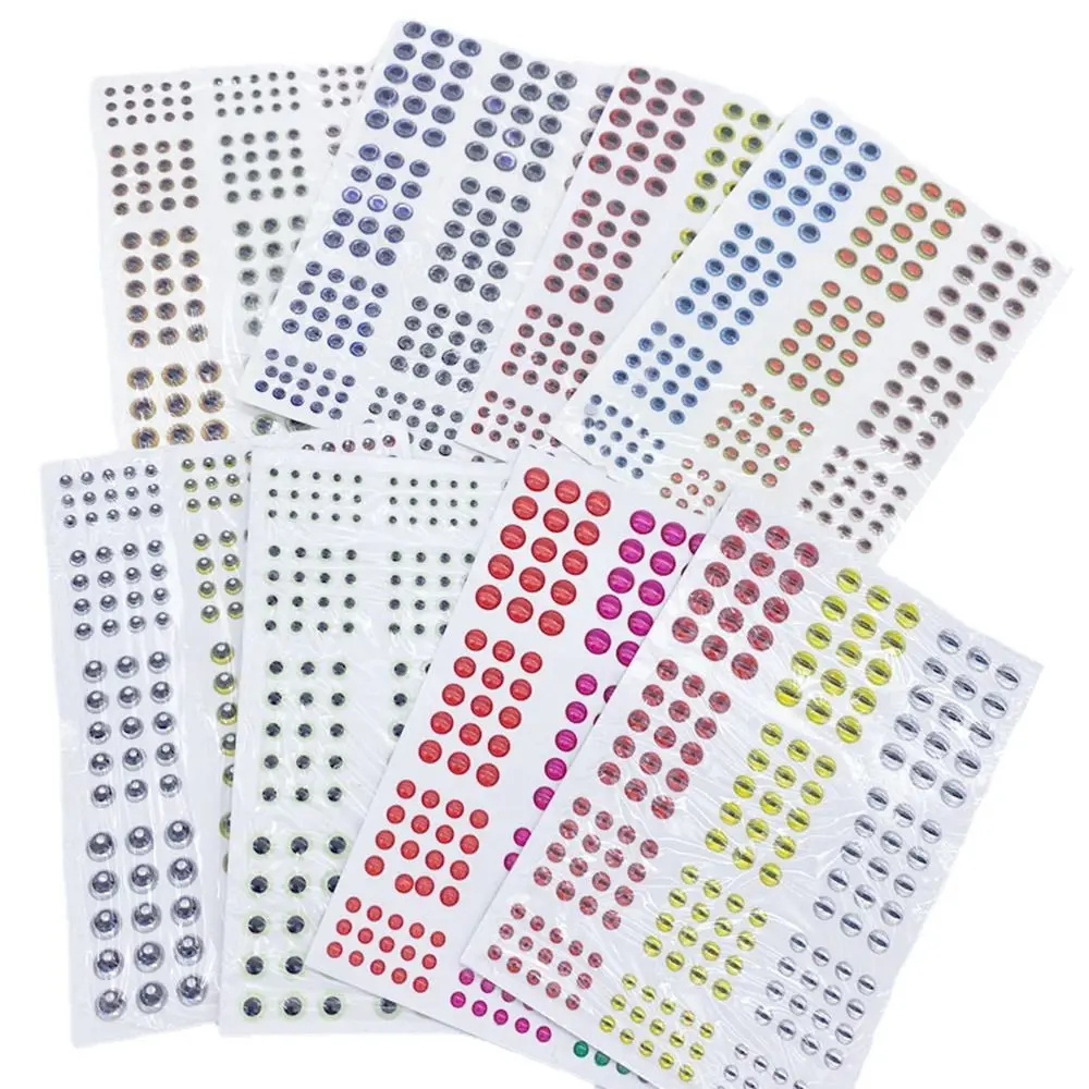183Pcs/Sheet 3D Holographic Fishing Eye Simulation Fish Lure Eyes ...