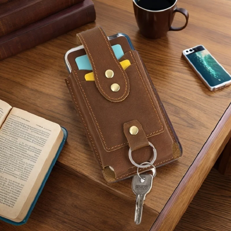 Men-Card-Holder-Mobile-Phone-Wallet-Genuine-Leather-Vertical-Cell-Phone ...