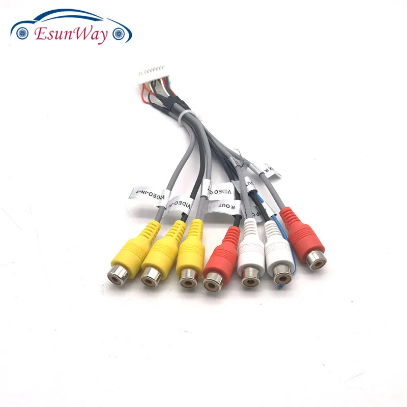 20 Pin Plug Car Stereo Radio Rca Av In Output Wire Harness 20pin Audio ...