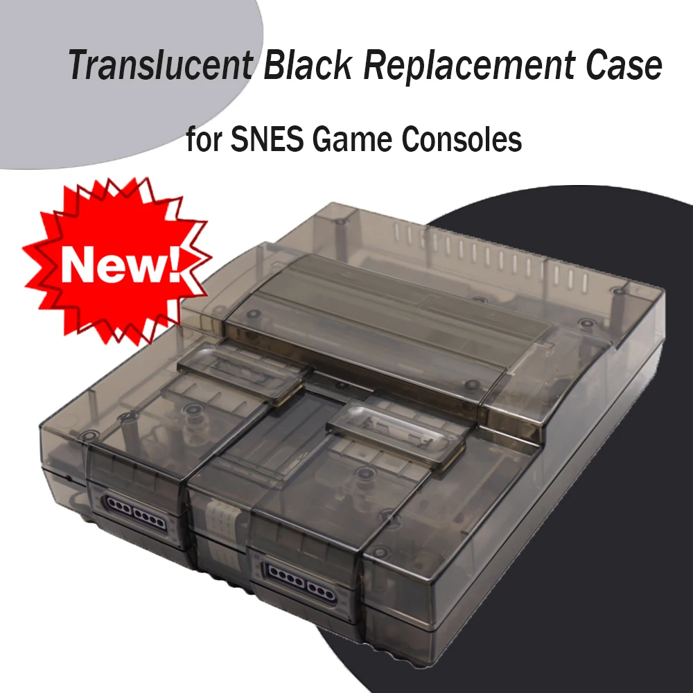 Bitfunx Replacement Plastic Shell Translucent Case for SNES (SNS-001 ...