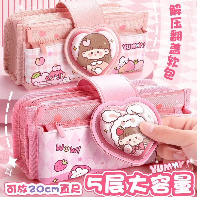 Estuche-de-l-pices-de-gran-capacidad-caja-de-papeler-a-para-estudiantes ...