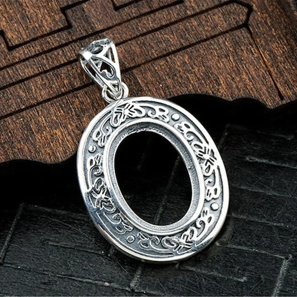 Pendant-Blank-11x15mm-Oval-Blank-Antique-Style-Thai-Sterling-Silver ...