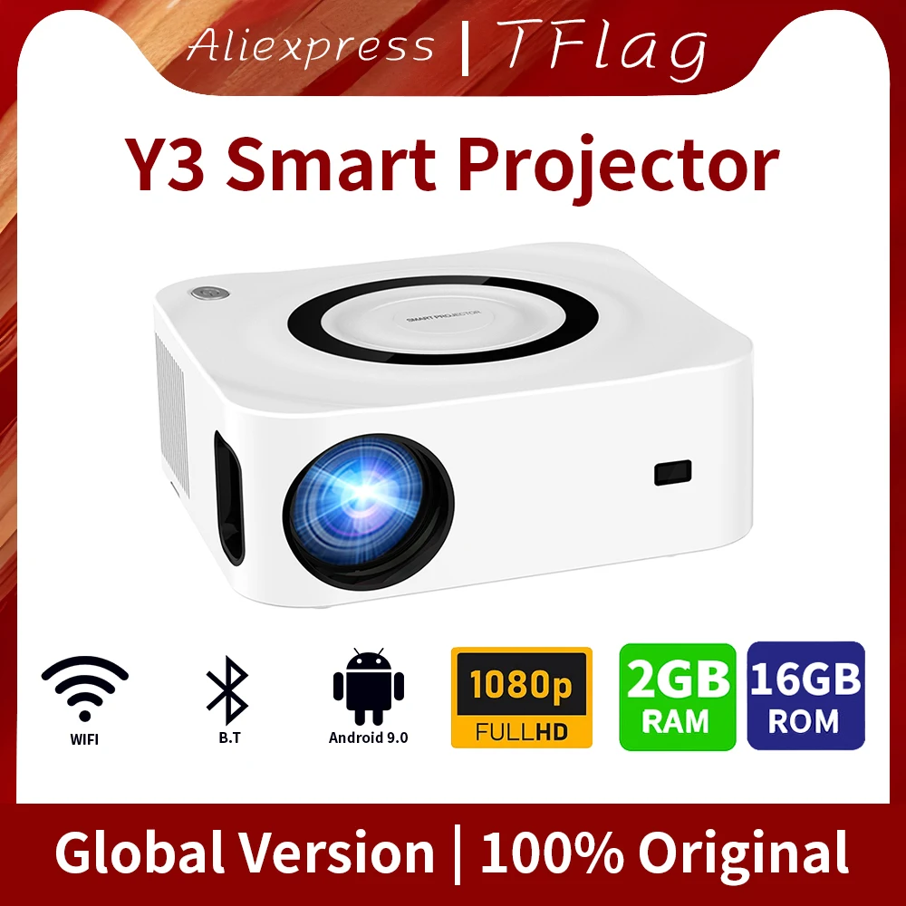 Full-Hd-1080P-TFlag-Y3-Projector-4K-Android-9-0-Wifi-350Ansi-Lcd ...