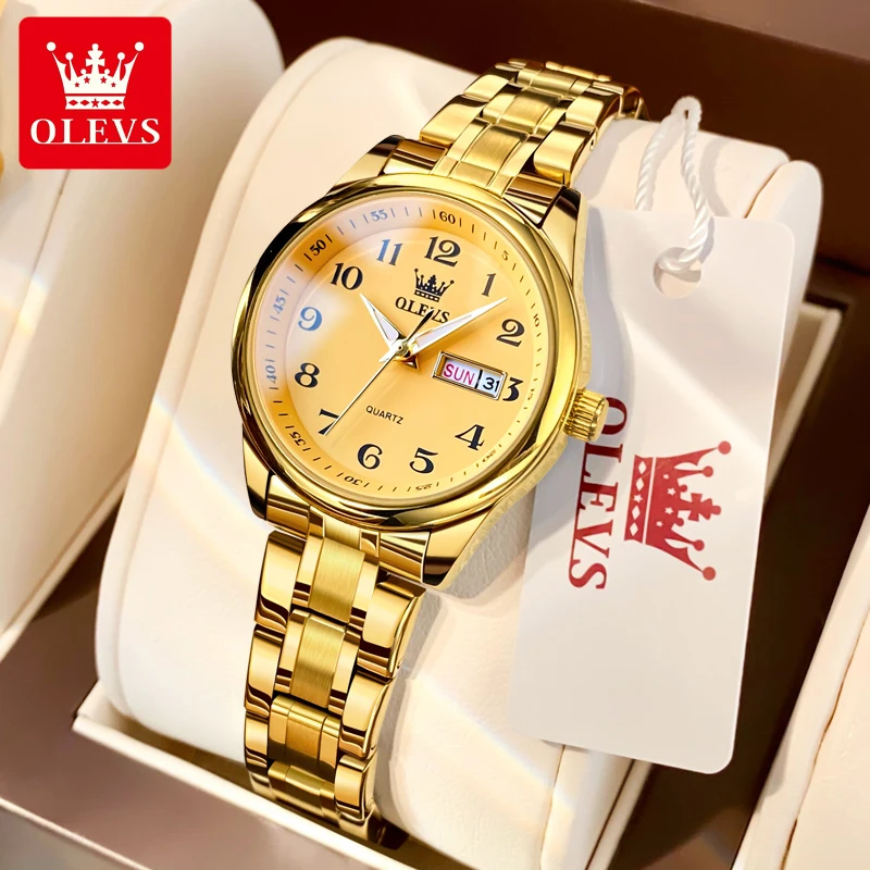 Olevs Woman Watches Stainless | Female Olevs Watch Waterproof - Quartz ...
