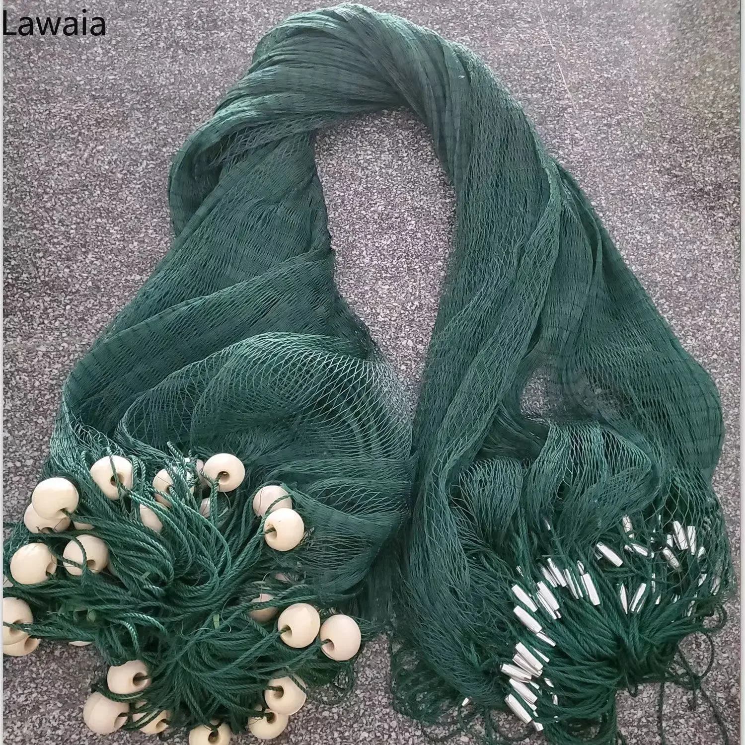 Lawaia-Green-Multifilament-Fishing-Trawl-Net-with-Iron-Sinker-Foam ...