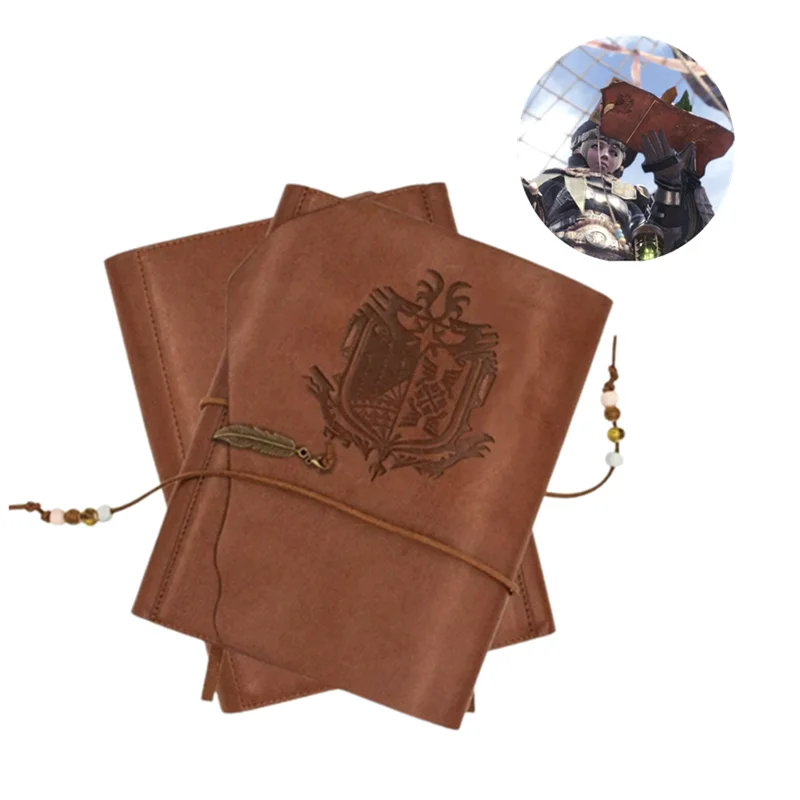 Cuaderno-Retro-de-Anime-Monster-Hunter-Cosplay-diario-de-cuero-PU-libro ...