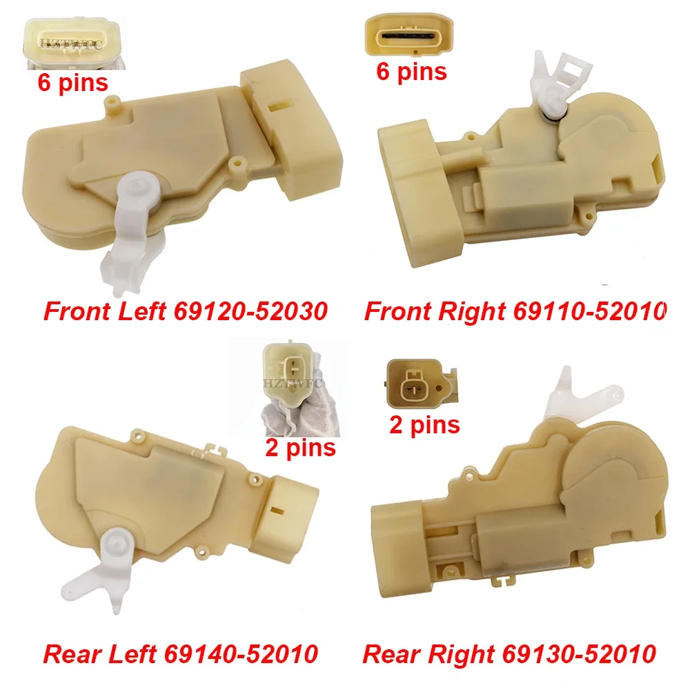 2 Year Warranty Front Rear Left Right Door Lock Actuator 69120-52030 ...