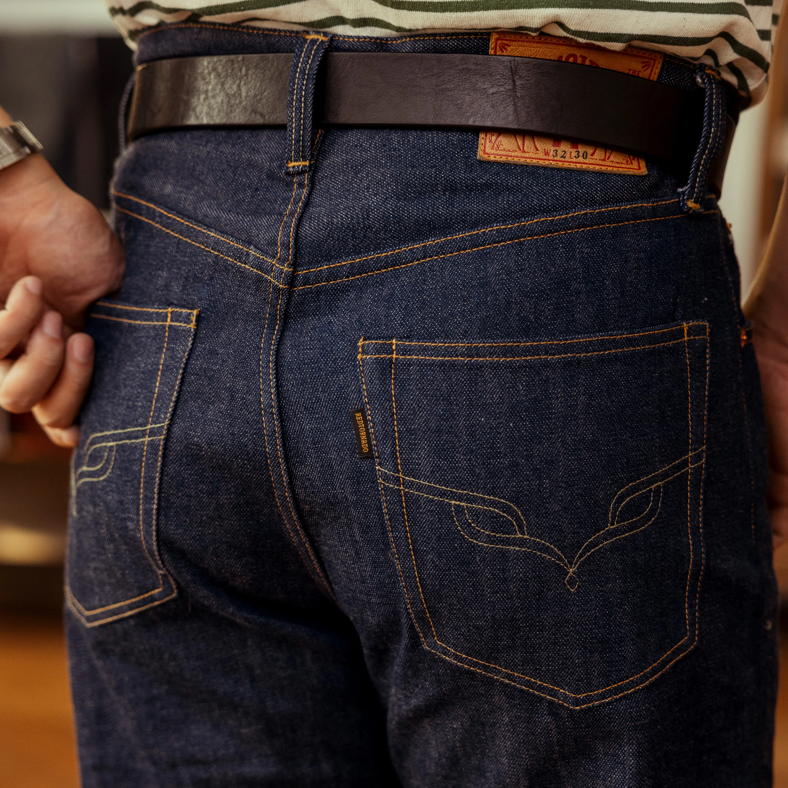 RedTornado-Natural-Indigo-Selvage-Cal-as-Sujas-Raw-Denim-N-o ...